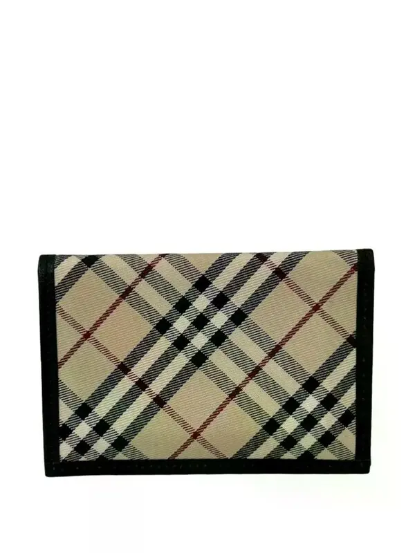 Burberry 2000-2017 Nova Check Canvas Case Card Holder - Neutrals
