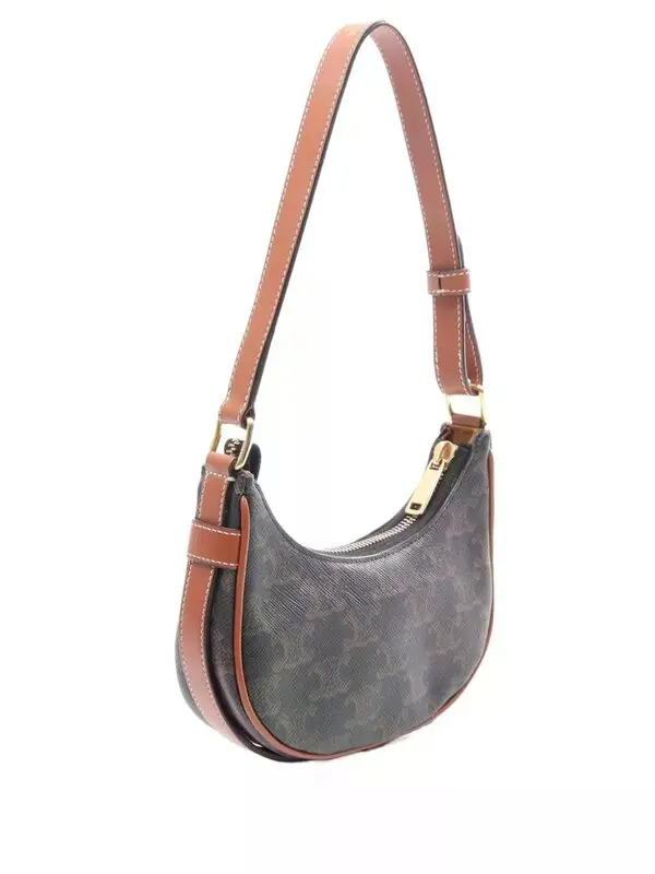 Celine Mini Triomphe Coated Canvas Ava Shoulder Bag