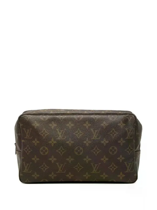 LOUIS VUITTON Monogram Trouss Trousse Toilette 28 Clutch Bag - Brown