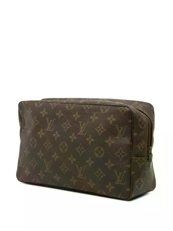 LOUIS VUITTON Monogram Trouss Trousse Toilette 28 Clutch Bag - Brown