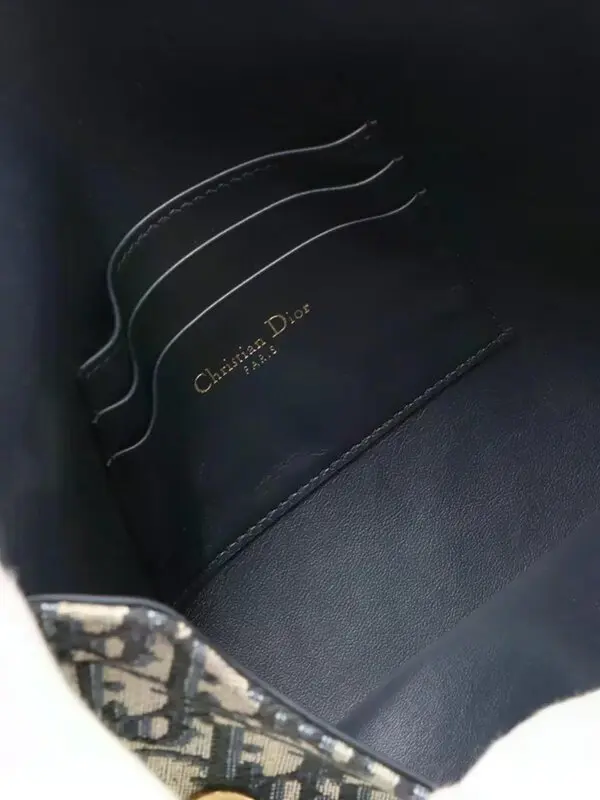 Dior 2000-2026 Oblique Canvas Saddle Clutch Bag