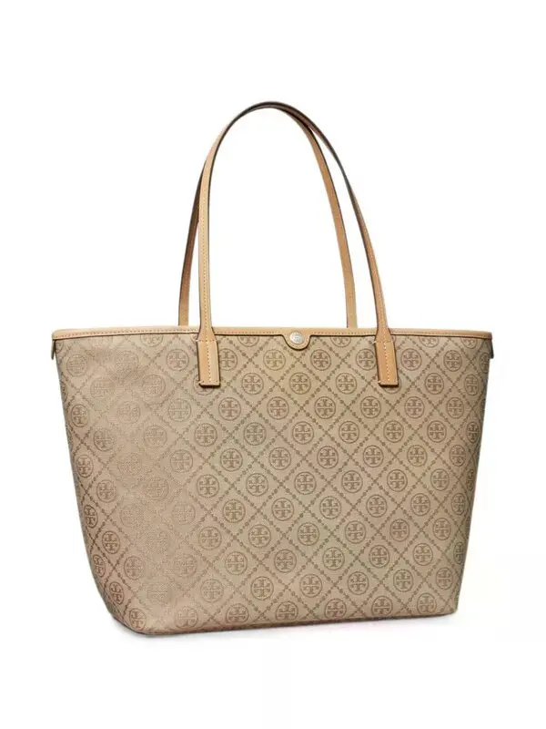 Tory Burch Large T Monogram Zip-top Tote Bag