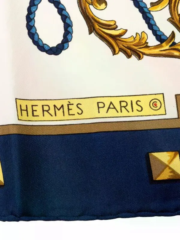 Hermès 20th Century Les Cles Silk Scarf 90 Scarves