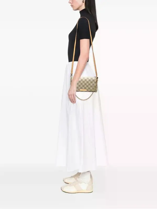 LOUIS VUITTON 2014 Damier Azur Favorite Pm Satchel
