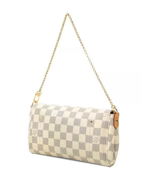 LOUIS VUITTON 2014 Damier Azur Favorite Pm Satchel
