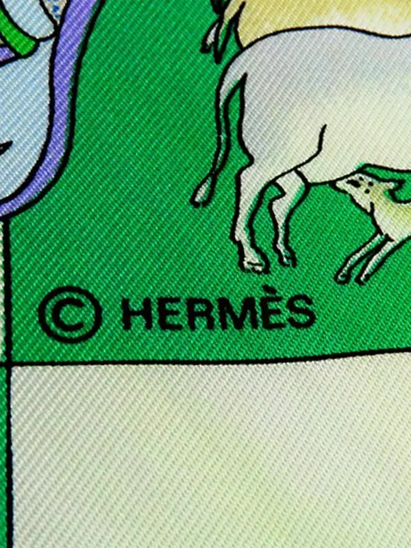 Hermès 20th Century Fantaisies Indiennes Silk Scarf 90 Scarves - Green