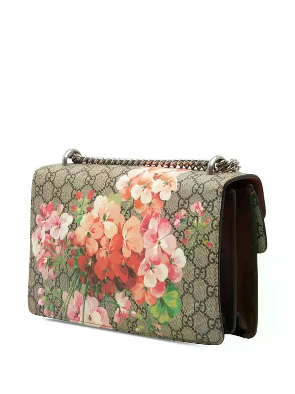 Gucci Gg Supreme Blooms Dionysus Shoulder Bag - Neutrals