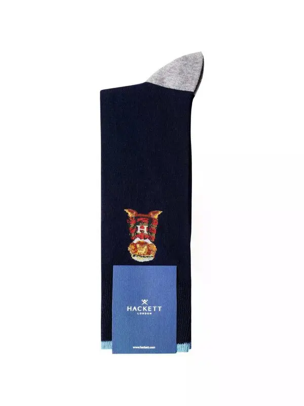 HACKETT LONDON Harry Intarsia-knit Socks