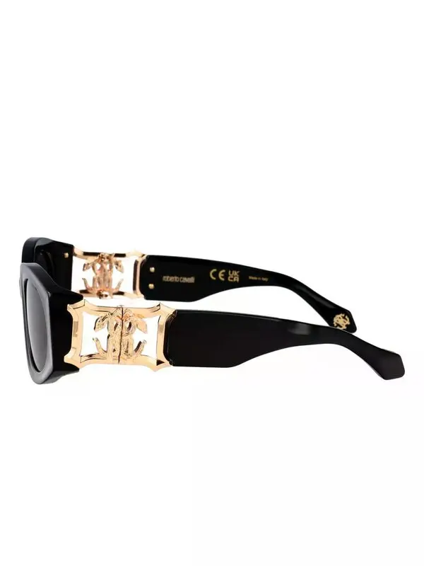 Roberto Cavalli Logo-plaque Sunglasses