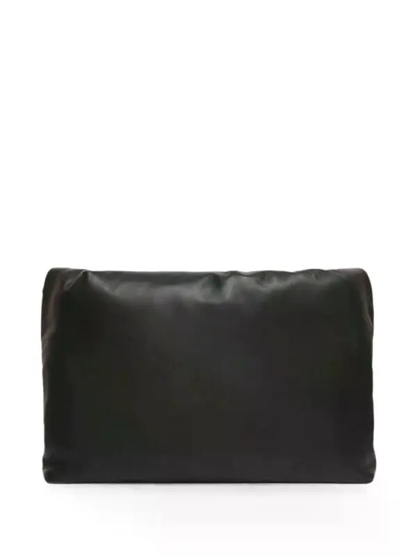 Max Mara Pasticcino Clasp-fastening Leather Clutch Bag