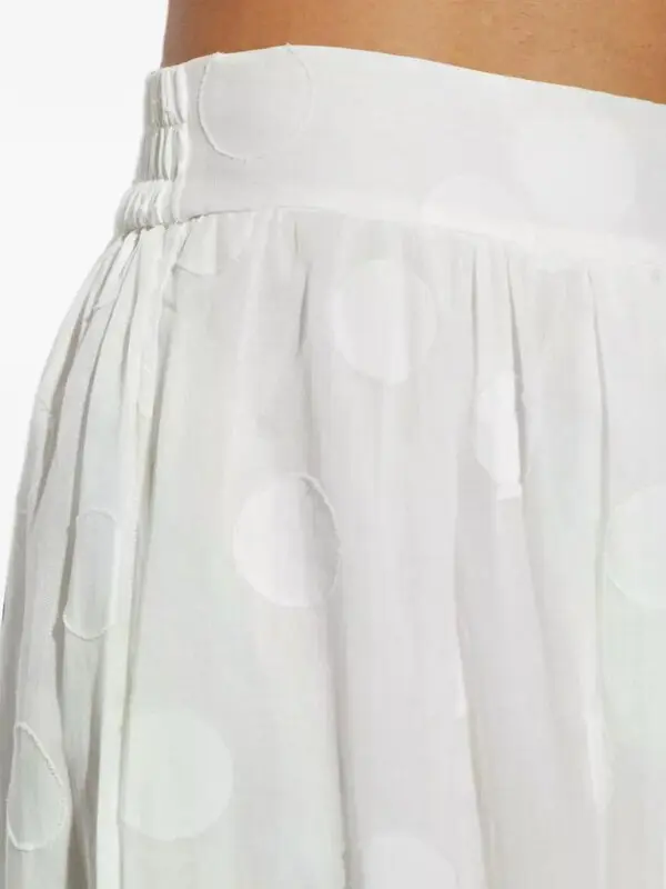 Zimmermann Polka Dot Tie-fastening Trousers - White