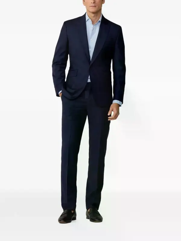 HACKETT LONDON Peak-lapel Twill Suit