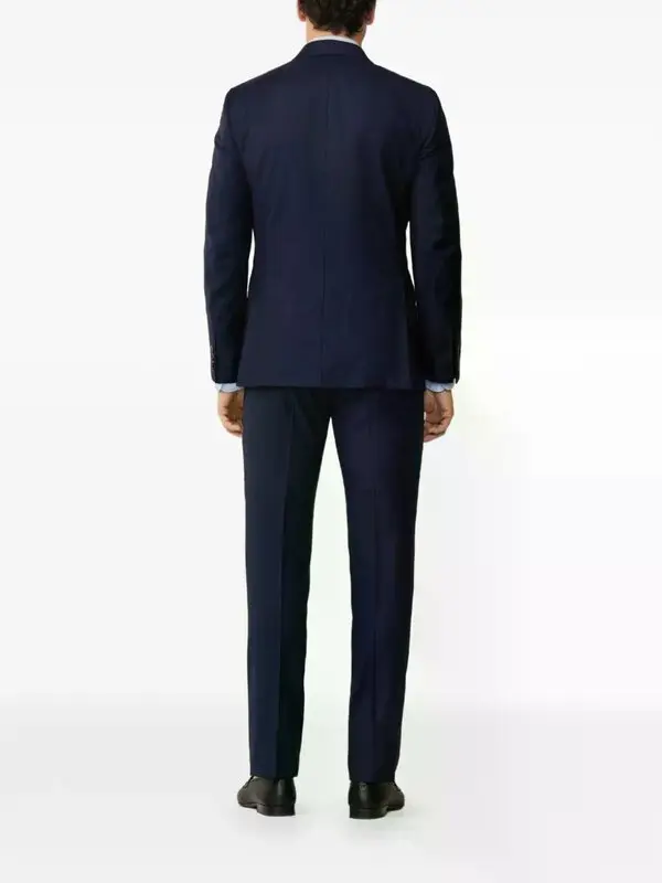 HACKETT LONDON Peak-lapel Twill Suit