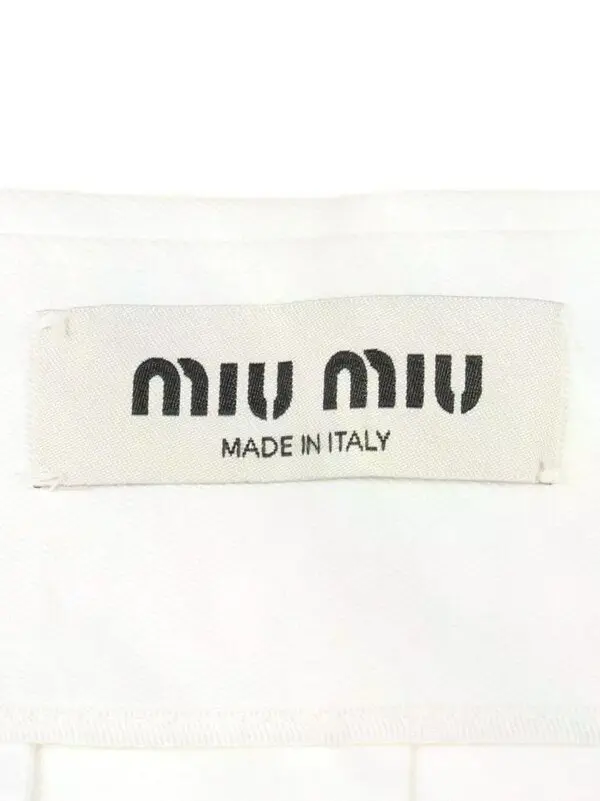 Miu Miu Pleated Chino Skirt