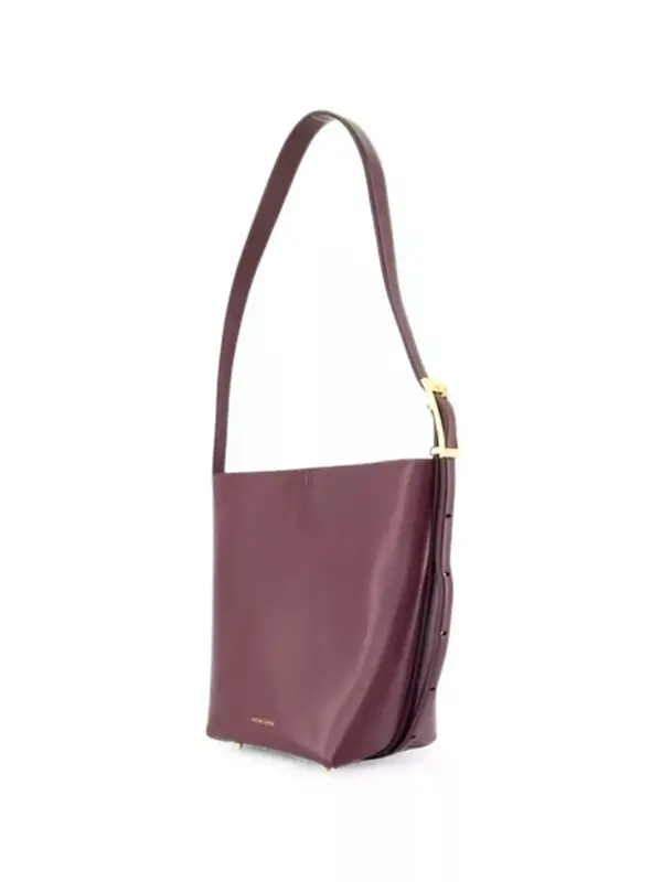 ANINE BING Elly Grained-leather Shoulder Bag