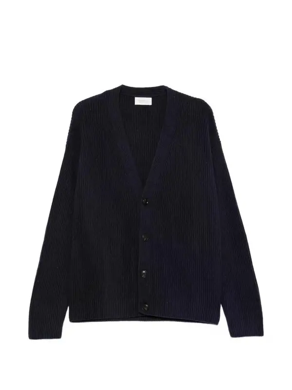 DIANA STUDIO Ribbed Knit V-neck Cardigan - Blue