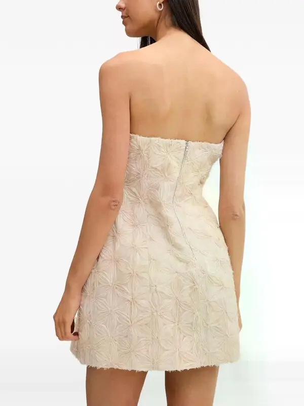 Bardot Karoline Strapless 3d-floral Mini Dress