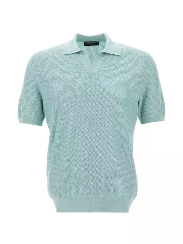 GRAN SASSO Tennis Skipper Tricot Polo Shirt