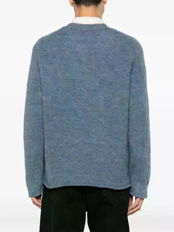 DIANA STUDIO Brushed-knit Crew-neck Sweater