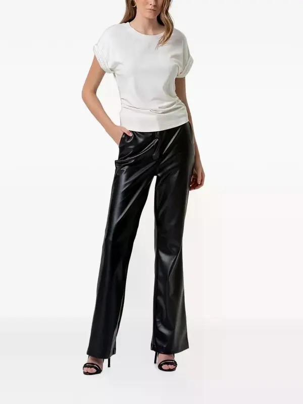 FRACOMINA Crystal-embellished Ruched T-shirt