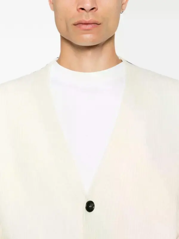 DIANA STUDIO Ribbed Knit V-neck Cardigan