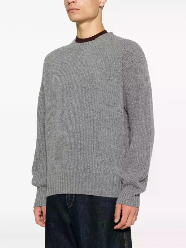 DIANA STUDIO Ribbed Knit Crew Neck Sweater