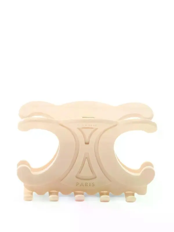 Celine Triomphe Hair Claw Clip - Neutrals