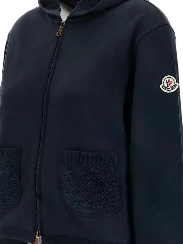 Moncler Logo-patch Zip-up Hoodie