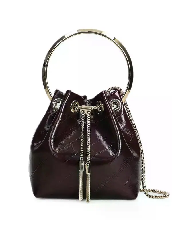 JIMMY CHOO Bon Bon Ring-handle Bucket Bag