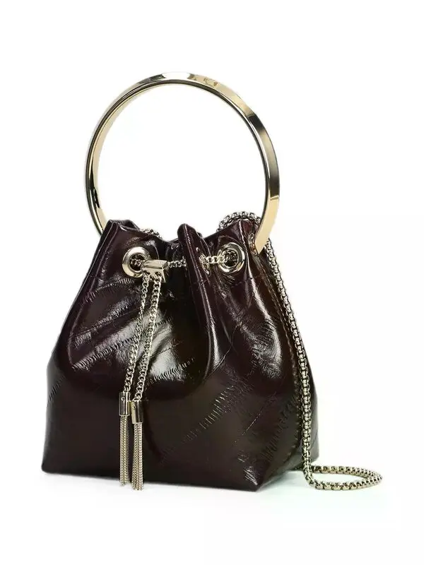 JIMMY CHOO Bon Bon Ring-handle Bucket Bag