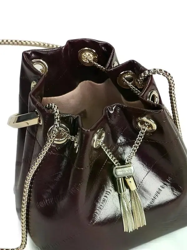 JIMMY CHOO Bon Bon Ring-handle Bucket Bag