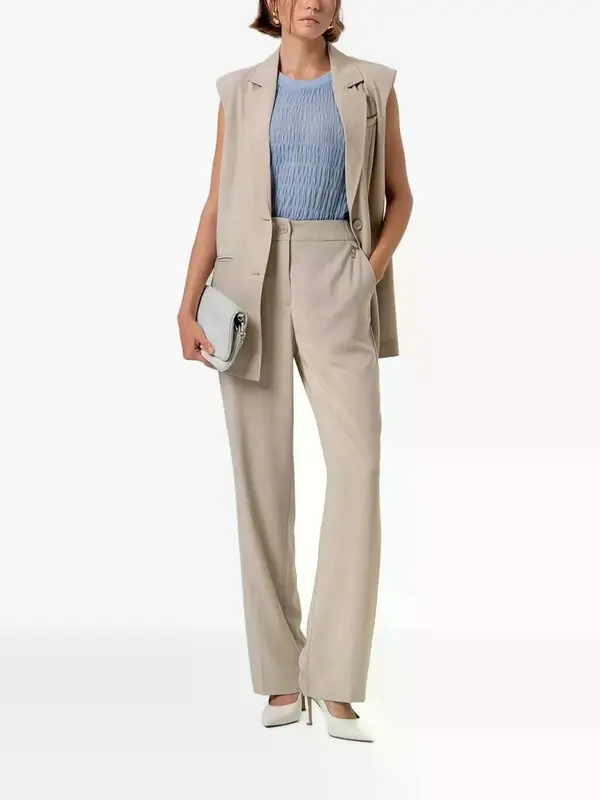 FRACOMINA Logo-plaque Straight-leg Trousers