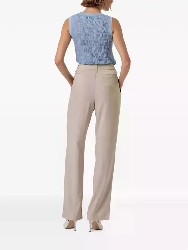 FRACOMINA Logo-plaque Straight-leg Trousers