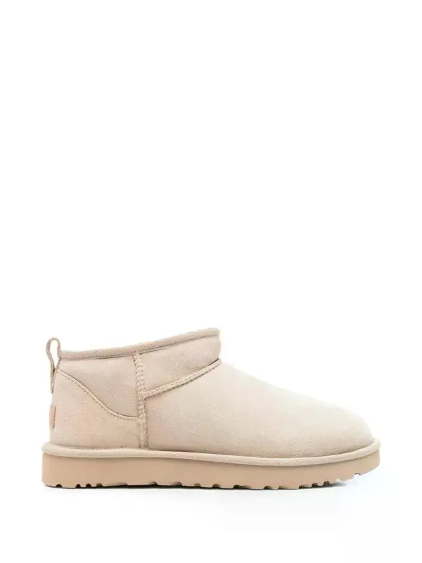 UGG Classic Ultra Mini Pull-tab Ankle Boots - Neutrals