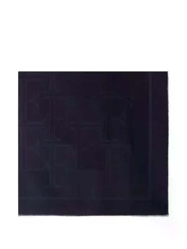 Elisabetta Franchi Viscose And Modal Foulard Scarf - Blue