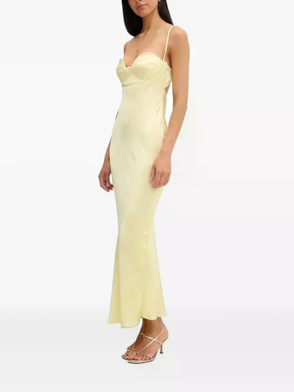Bardot Devin Quilted-cup Cut-out Maxi Dress