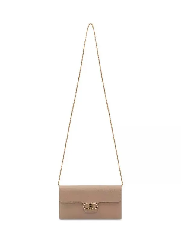 FERRAGAMO Gancini Pebbled-leather Wallet