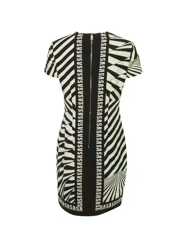 VERSUS Printed Crepe Mini Dress