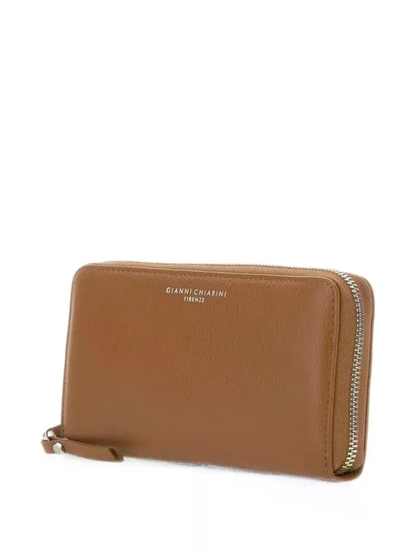 GIANNI CHIARINI Pebbled-leather Zip-around Wallet