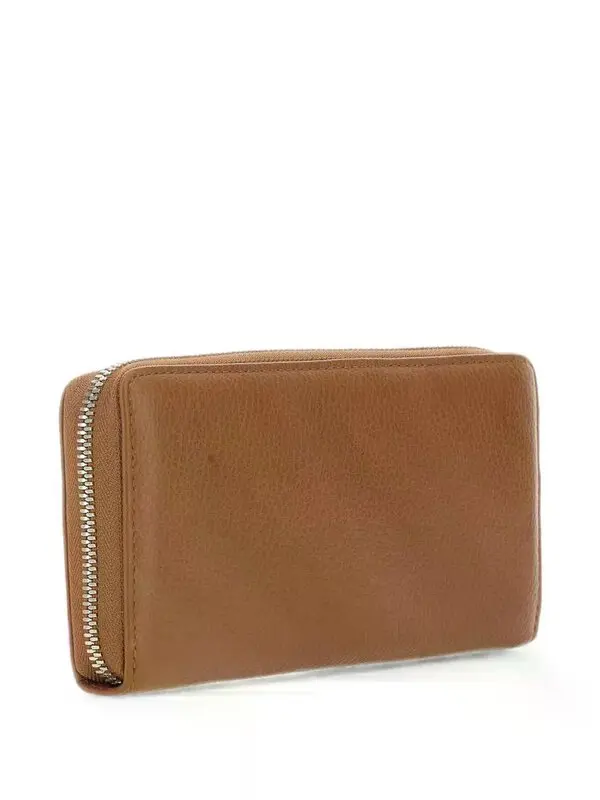 GIANNI CHIARINI Pebbled-leather Zip-around Wallet