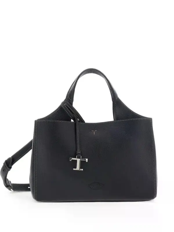 TOD'S T Timeless Pebbled Handbag