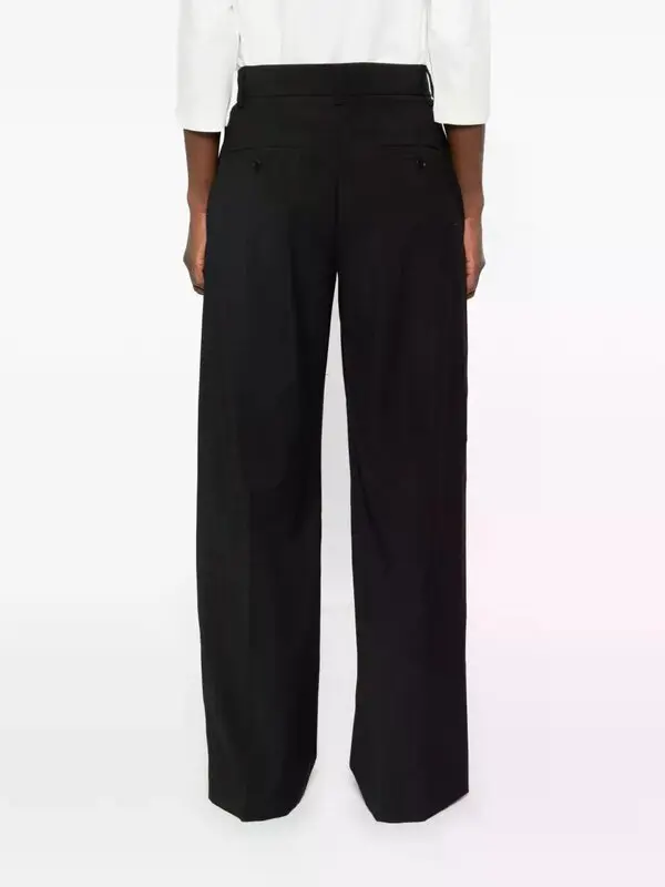 Max Mara Visivo Pressed-crease Wide-leg Trousers