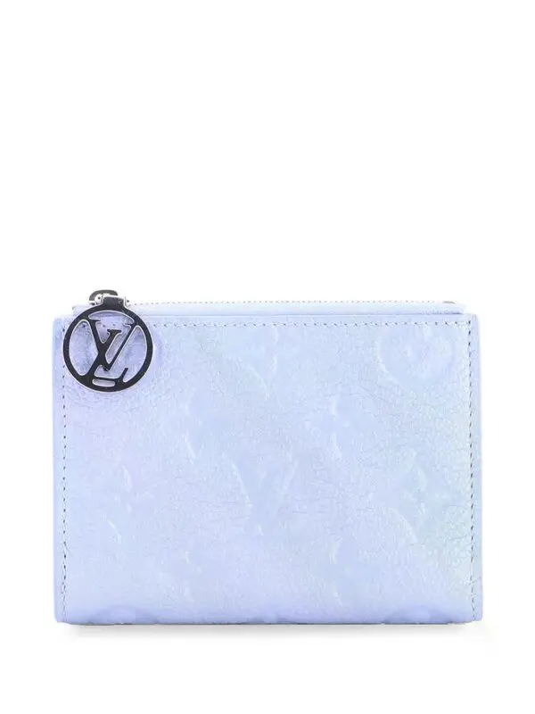 LOUIS VUITTON Lisa Wallet Monogram Empreinte Leather Compact Small Wallets - Blue
