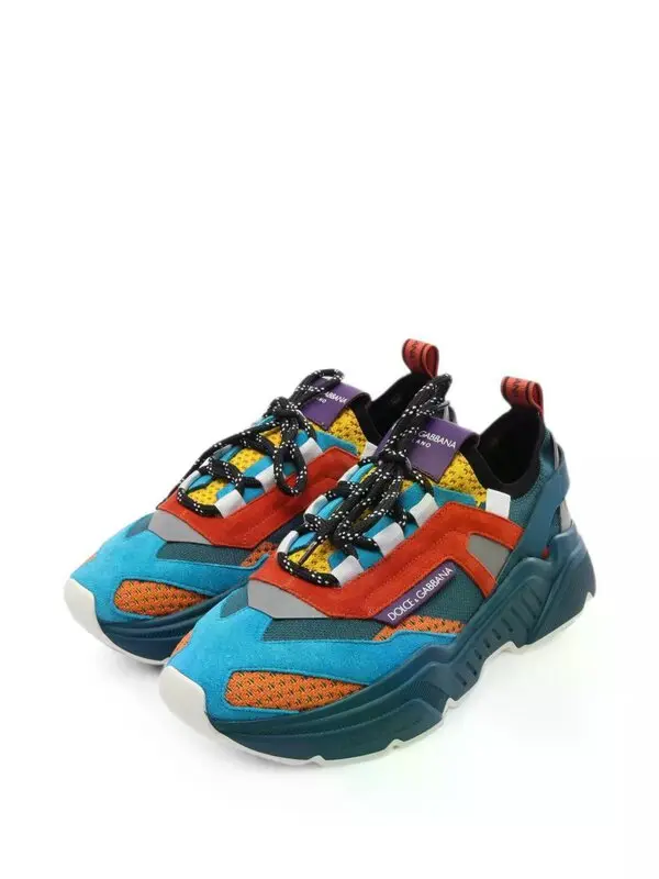 Dolce & Gabbana Panelled Low-top Sneakers - Blue