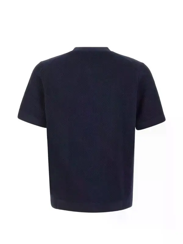 KANGRA Bubble-stitch Short-sleeve Sweater