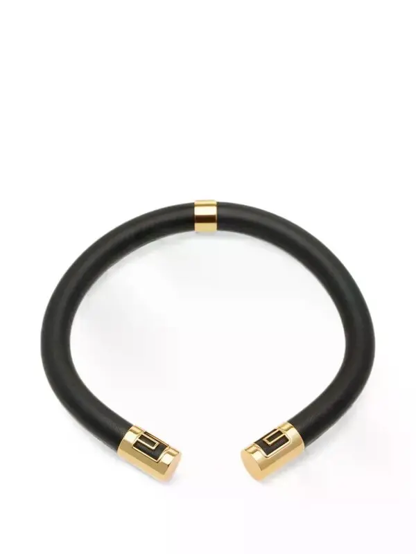 Elisabetta Franchi Tubular Necklace With Logo Embellishments