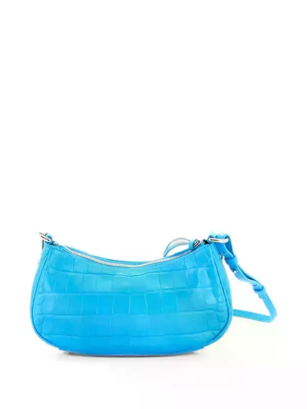 Balenciaga Le Cagole Shoulder Bag Leather With Crystals - Blue