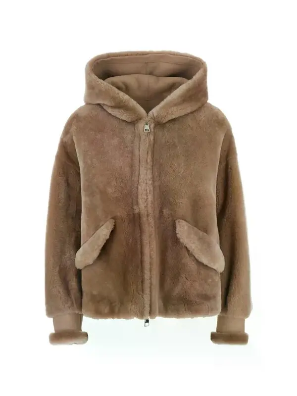 BLANCHA Shearling Hooded Jacket
