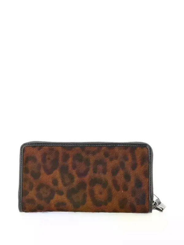 GIANNI CHIARINI Horsy Leopard-pattern Wallet