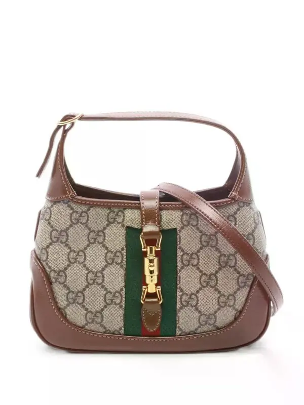 Gucci 2010s Jackie 1961 Gg Supreme Mini Shoulder Bag - Neutrals